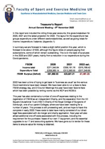 FSEM - 2022-11-Treasurer-Report-for-AGM - FSEMFSEM