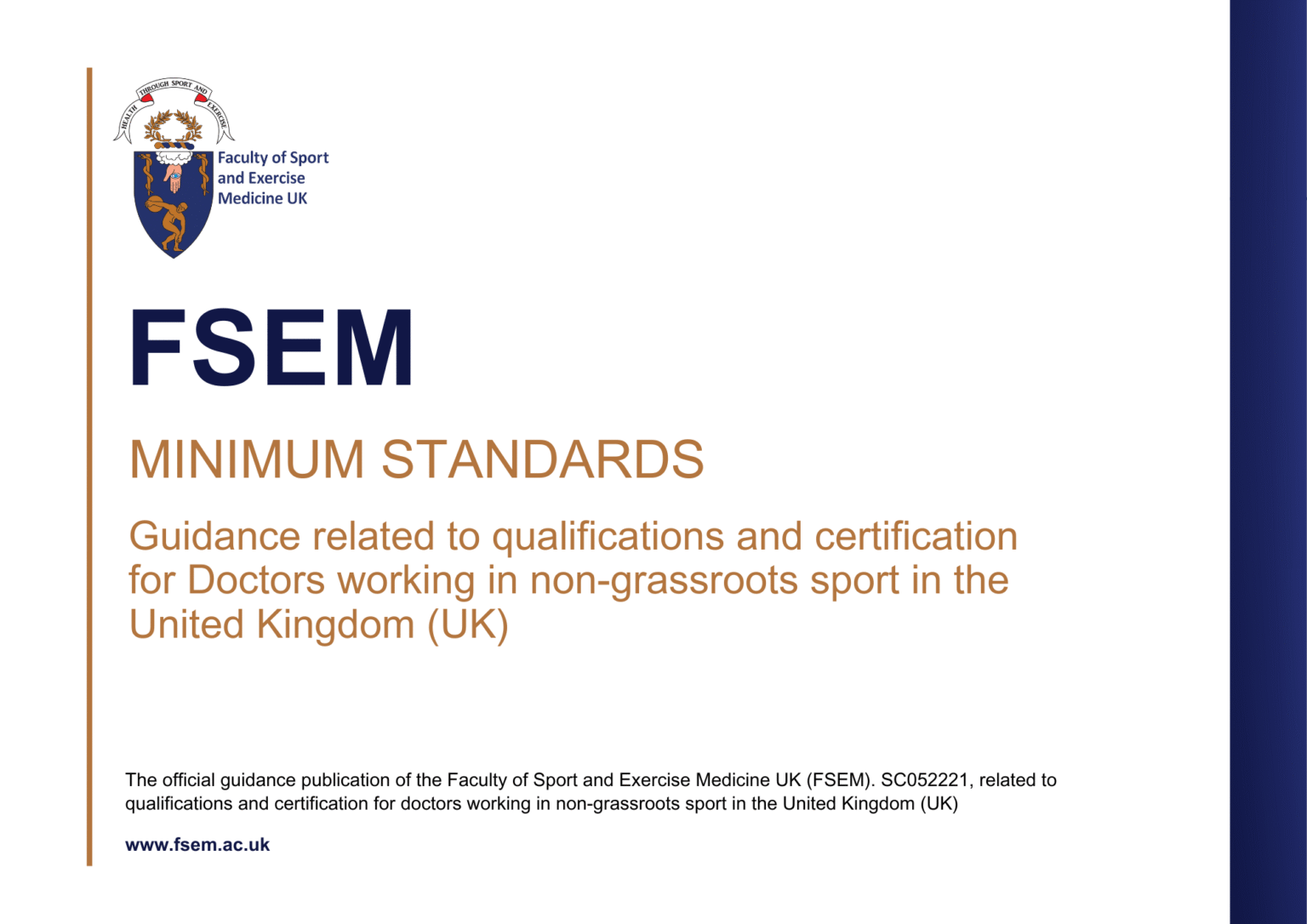 FSEM - Minimum Standards - FSEMFSEM